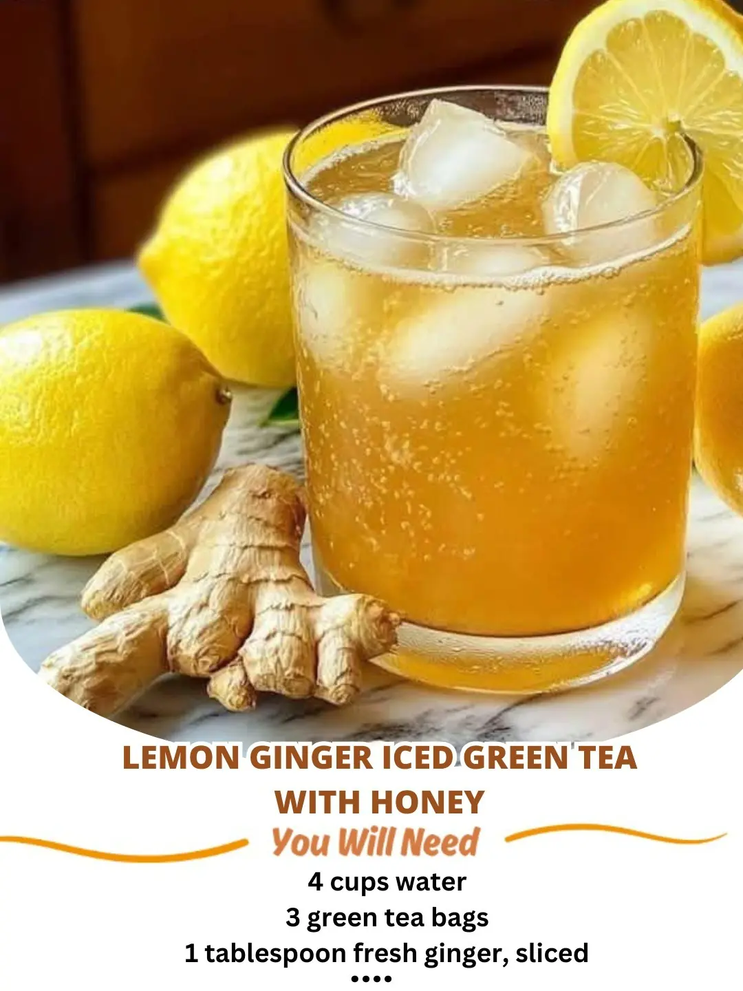 Lemon Ginger Iced Green Tea with Honey: Unbelievably Good and ...