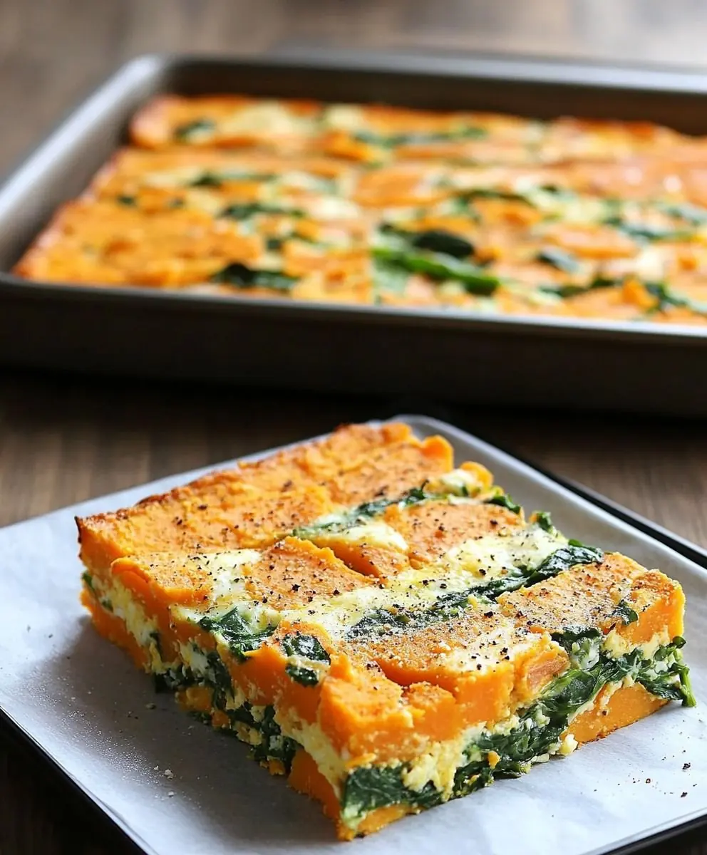 Sweet Potato & Spinach Bake