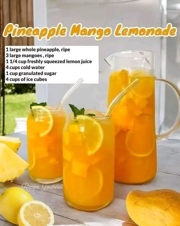 Pineapple Mango Lemonade