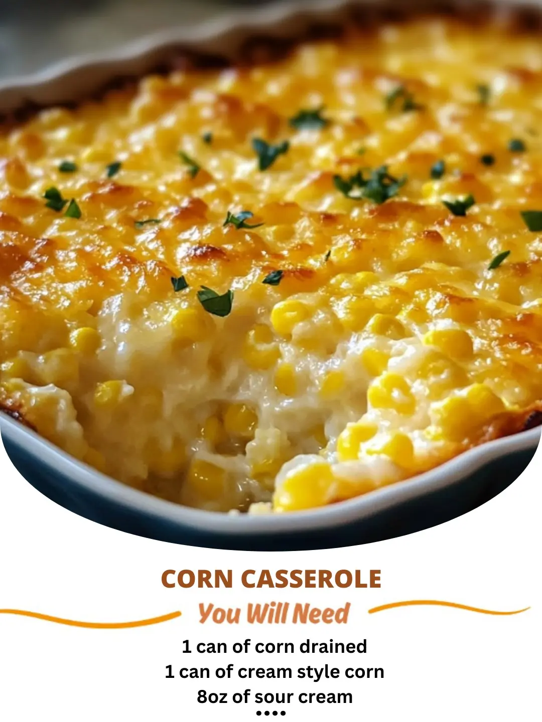 Classic Corn Casserole 🌽🧀
