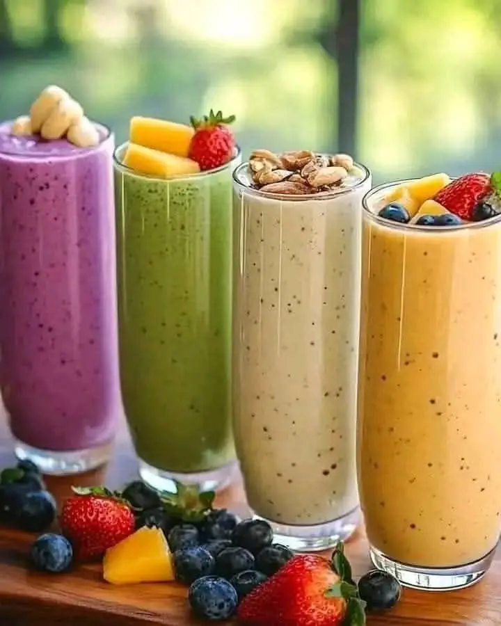 4 Nutty & Delicious Smoothies 🥑🍓🥭🫐