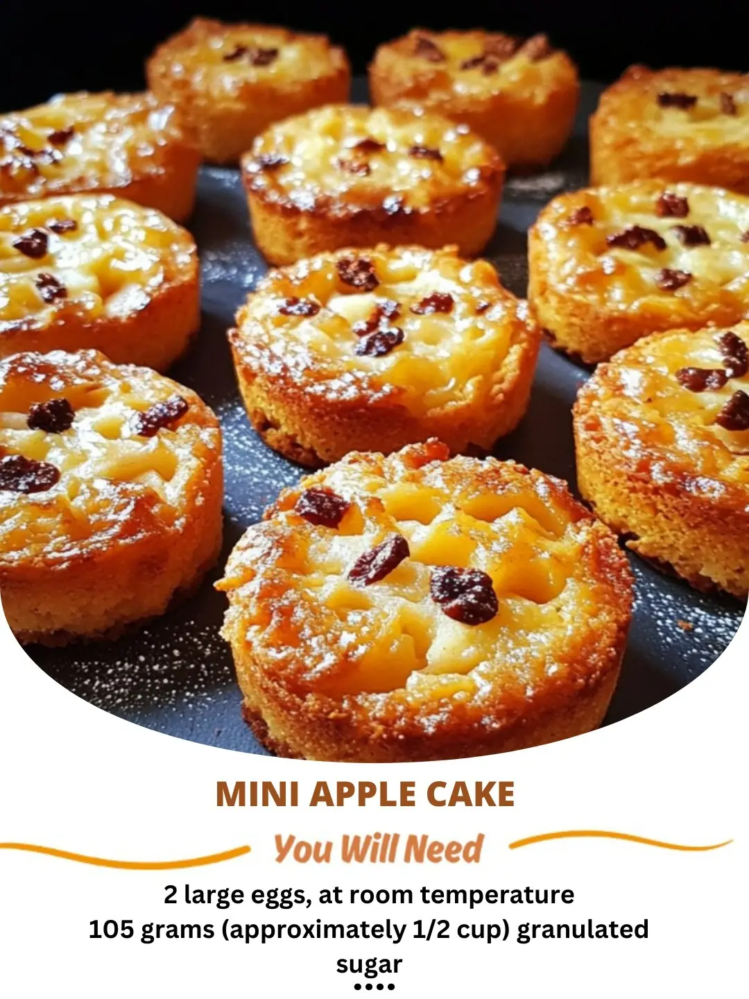 Mini Apple Cake 🍏🍰 – Tiny Bites of Autumn Goodness