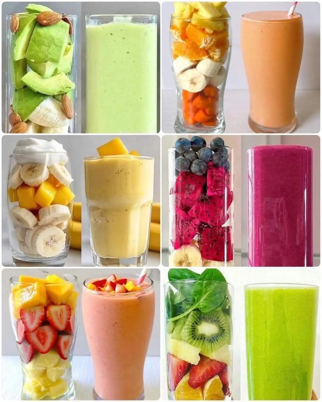 6 Colorful Smoothies to Glow from the Inside Out 🌈🍓🥑
