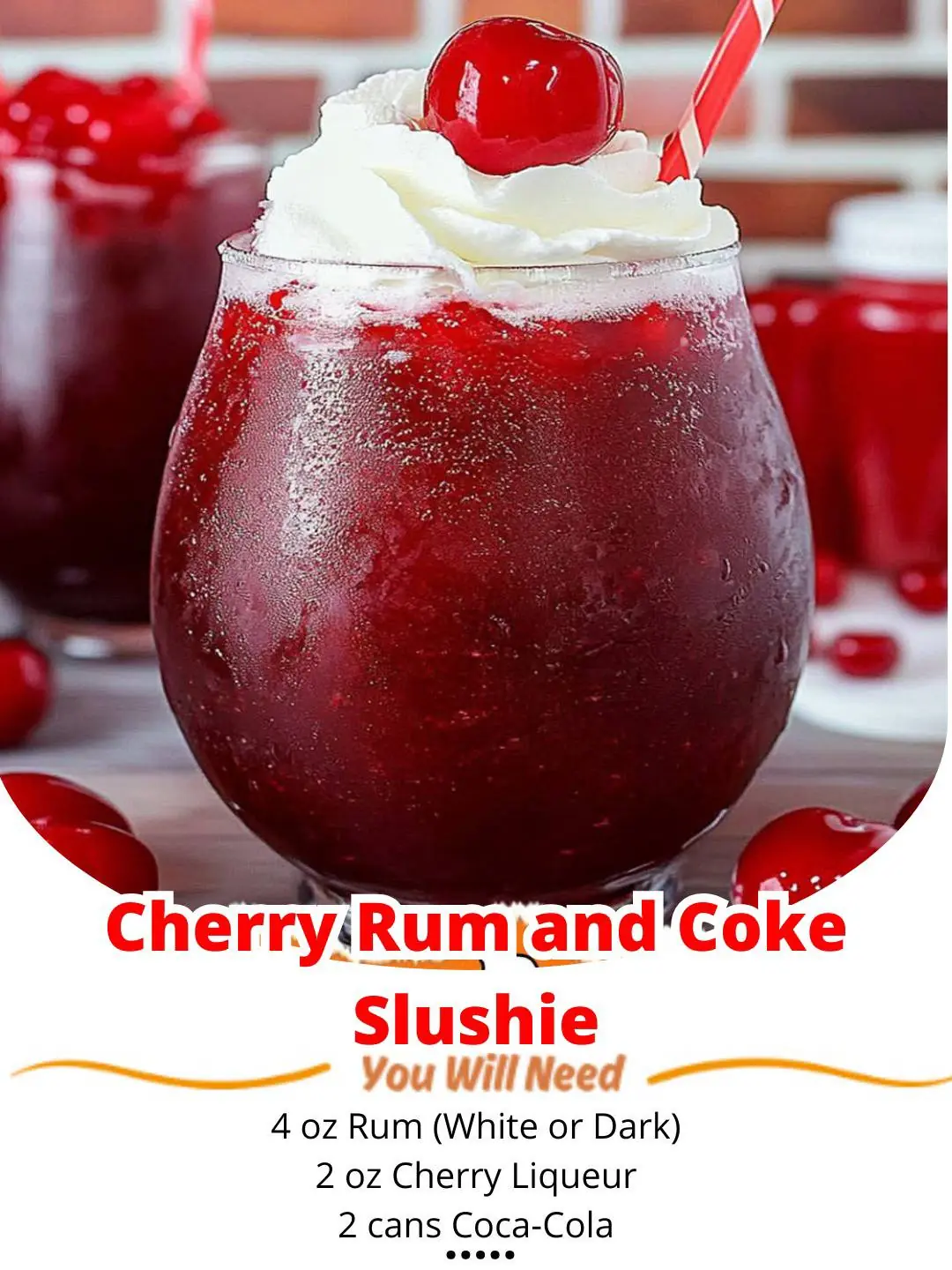 Cherry Rum and Coke Slushie Recipe