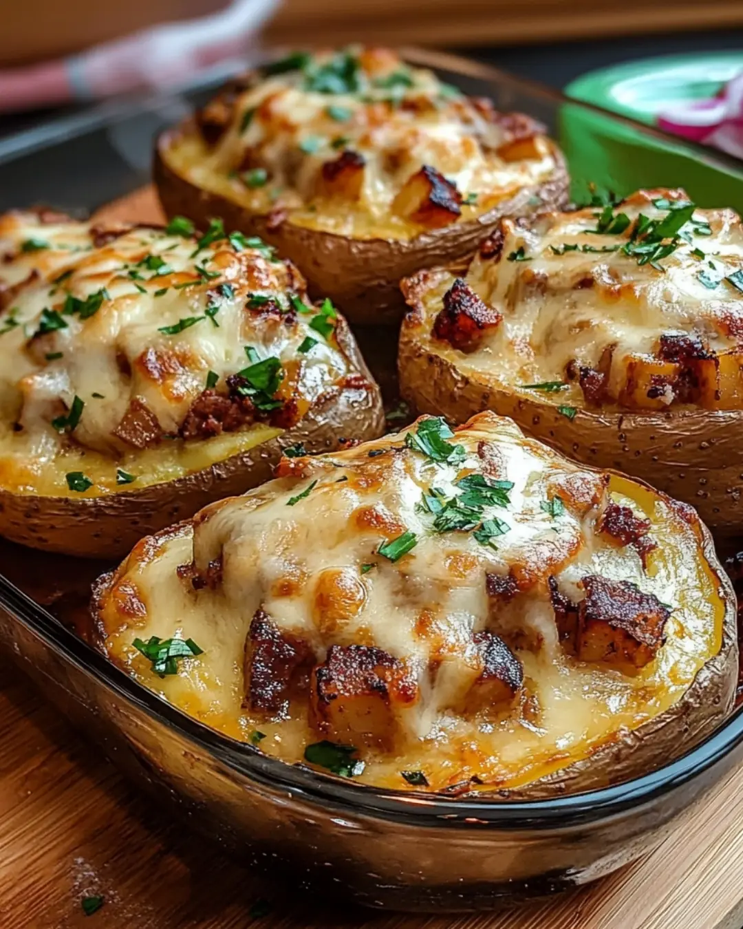 Oven-Fried Stuffed Potatoes