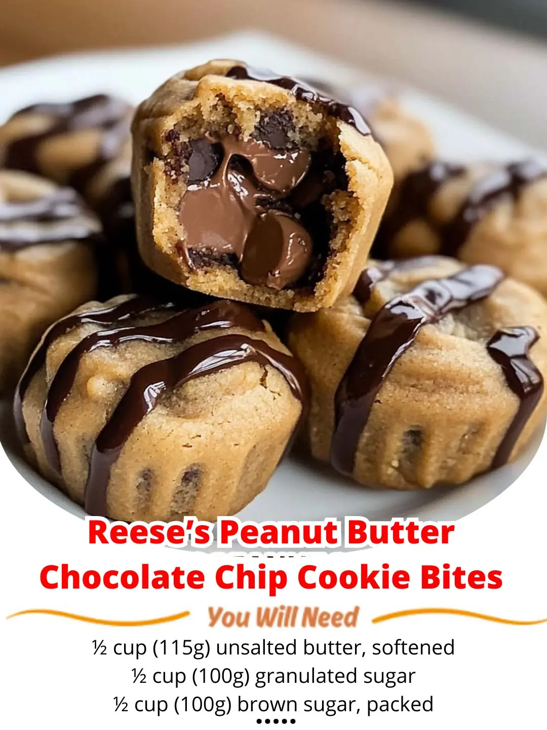 Reese’s Peanut Butter Chocolate Chip Cookie Bites
