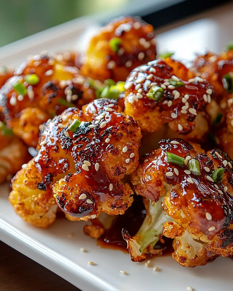 🌶️ Sticky Maple Sriracha Cauliflower